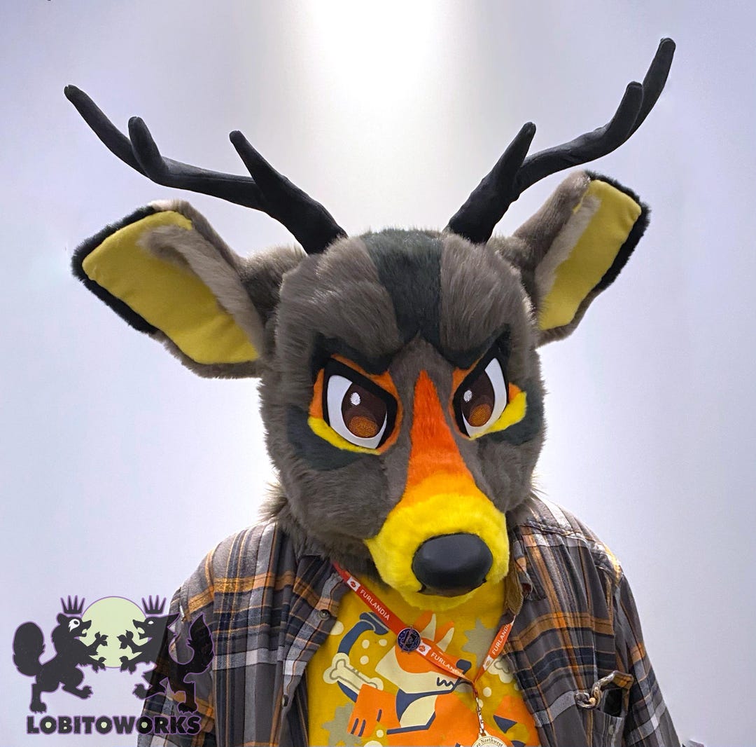 Deer Furry Partial Fursuit Forest Fire Theme - Etsy