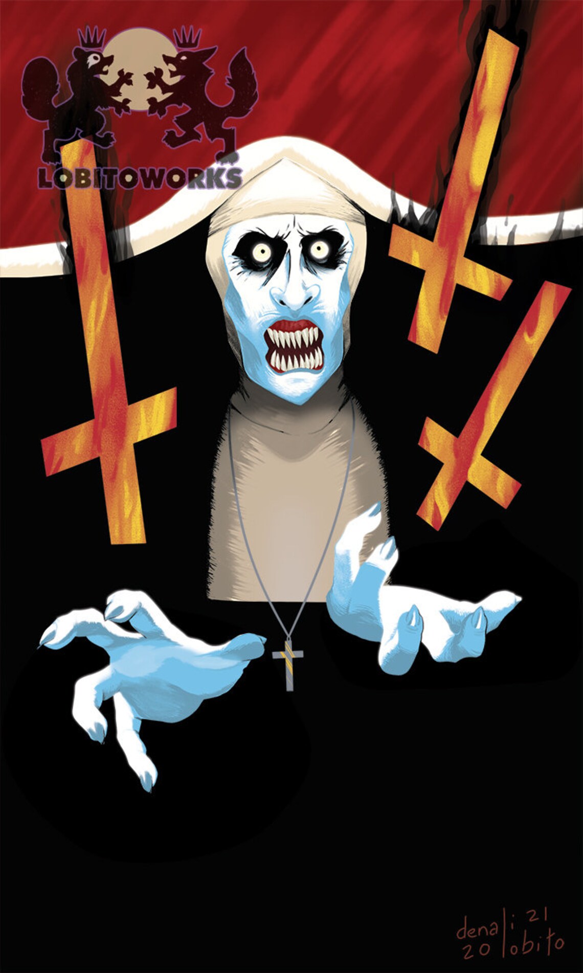 Valak the Nun - 11 X 17" Art Print the Conjuring - Etsy Canada