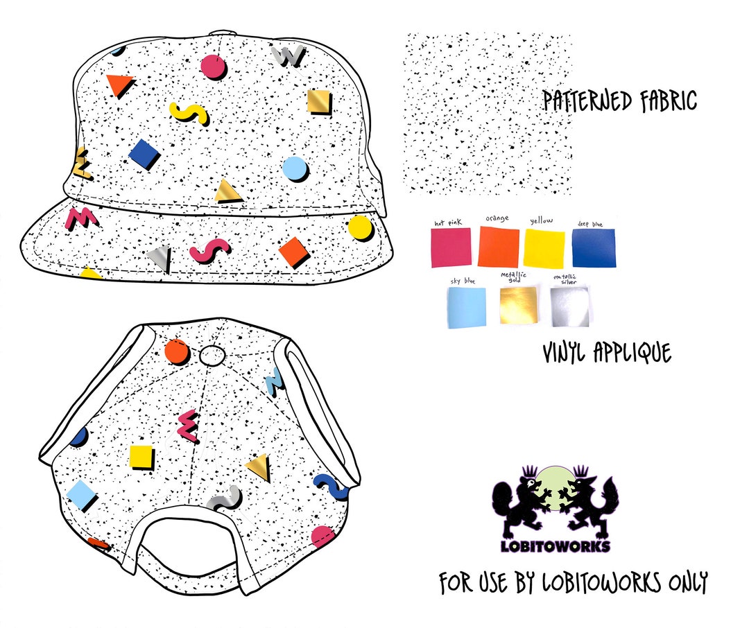 Fursuit Snapback Hat Made to Order 90s Nostalgia Shapes - Etsy