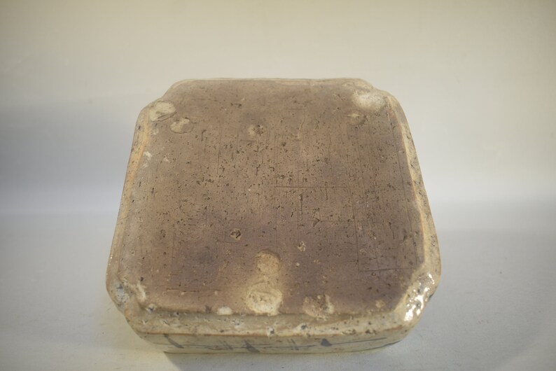 Oribe Lidded Box 6682, Shino Oribe Meiji Period - Etsy