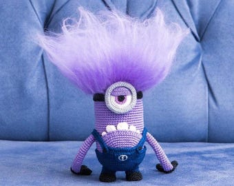 Evil Minion Amigurumi Crochet Pattern PDF – Despicable Me Inspired Toy ...