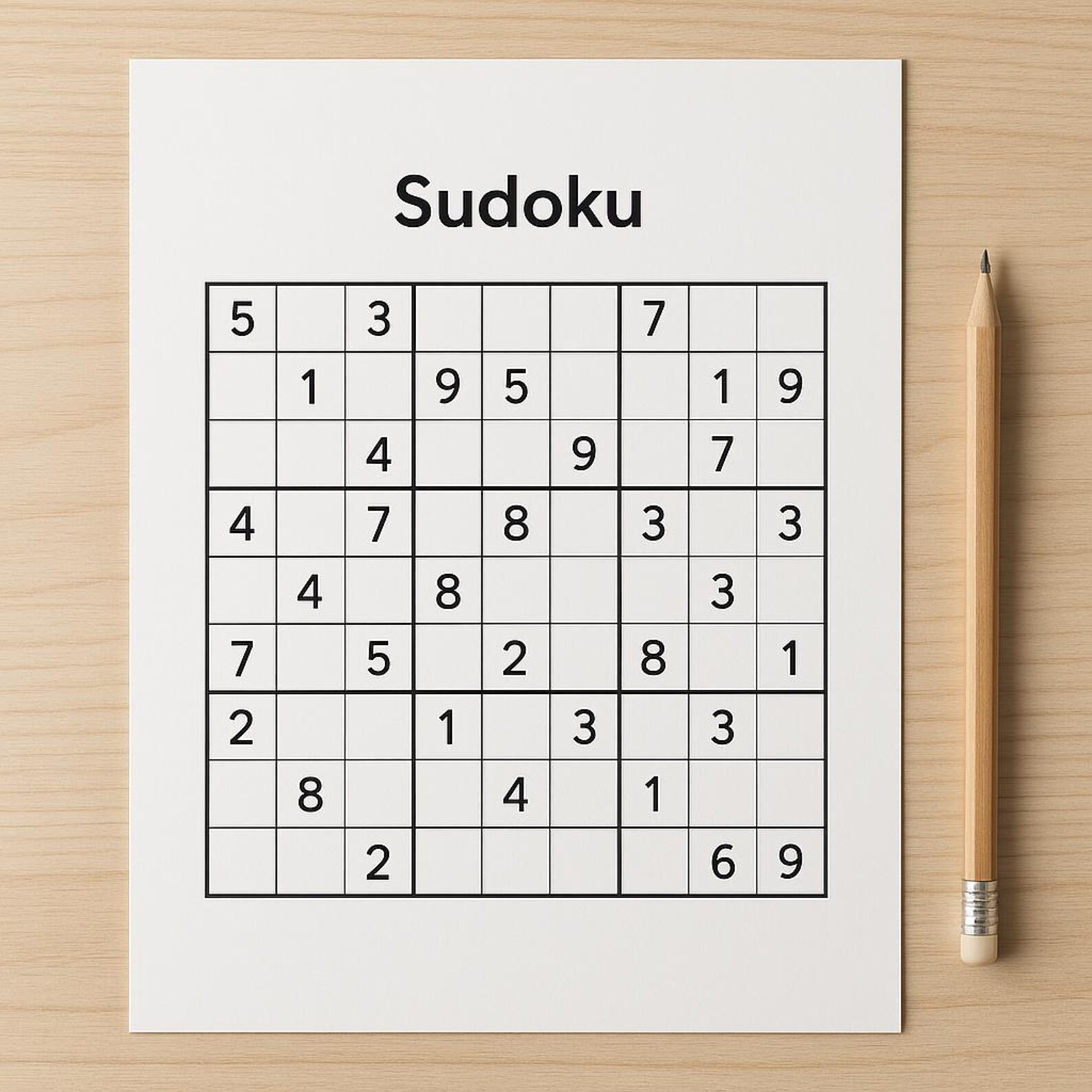 20 Sudoku Puzzles Printable PDF | Medium & Hard Levels | Brain Games ...