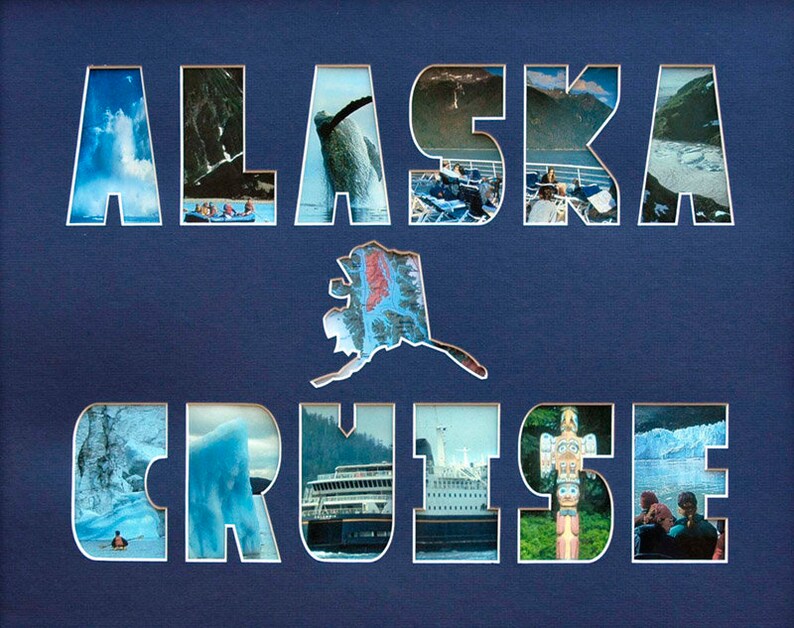 ALASKA CRUISE 16x20 Name Frame Photo Mat Collage - Etsy