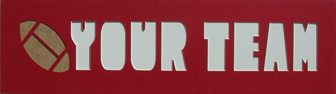 Your Football Team Custom Photo Mat Team Name Sign - Etsy