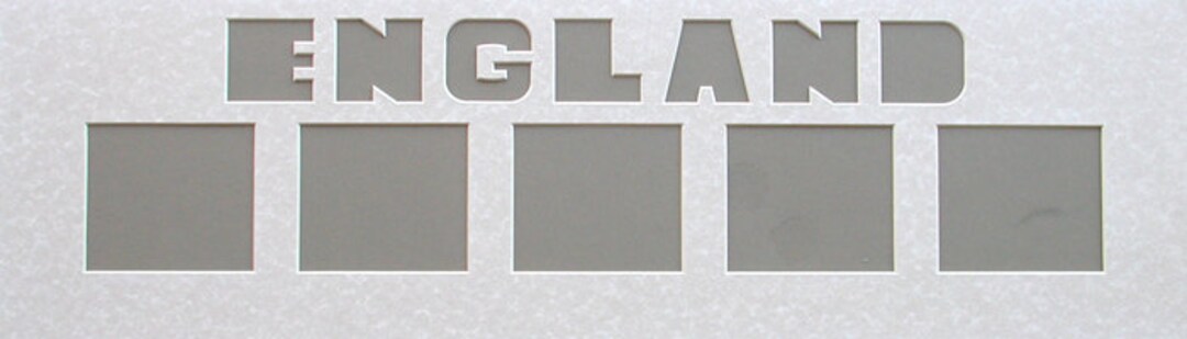 ENGLAND Custom Name Frame Photo Mat - Etsy