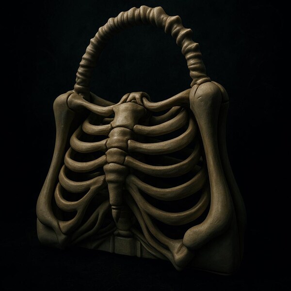 3d Printed Skeleton Purse - Etsy