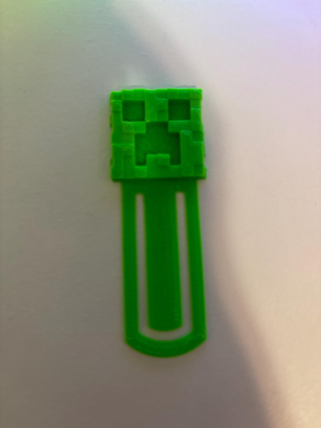 3D Printed Minecraft Creeper Bookmark - Etsy