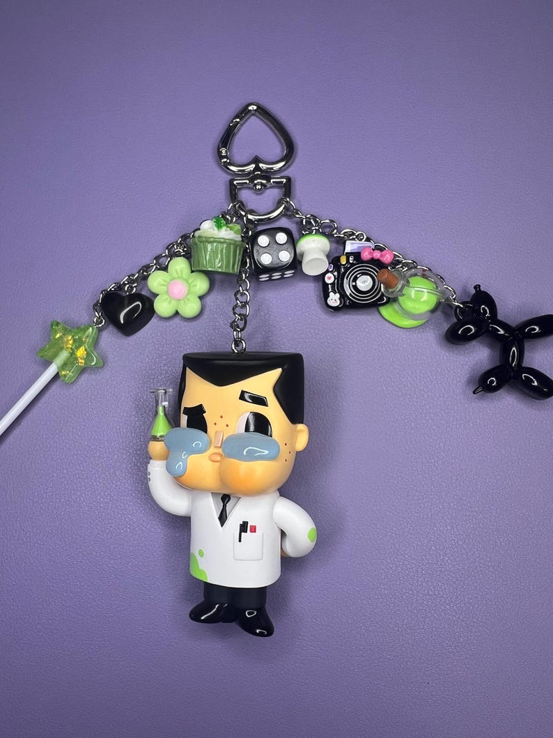 The Powerpuff Girls Professor Utonium Popmart Keychain - Etsy