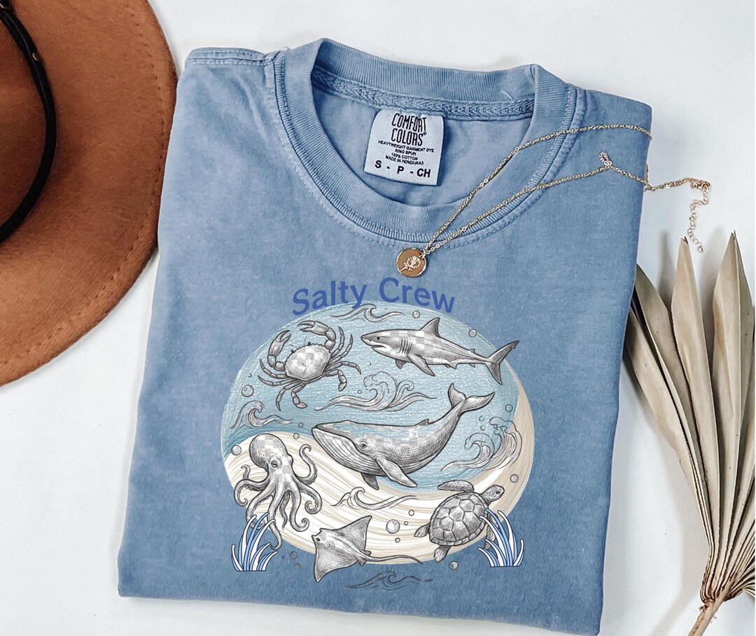 Salty Crew Ocean Animals Tee | Whales Sea Turtle Octopus | Deep Sea ...