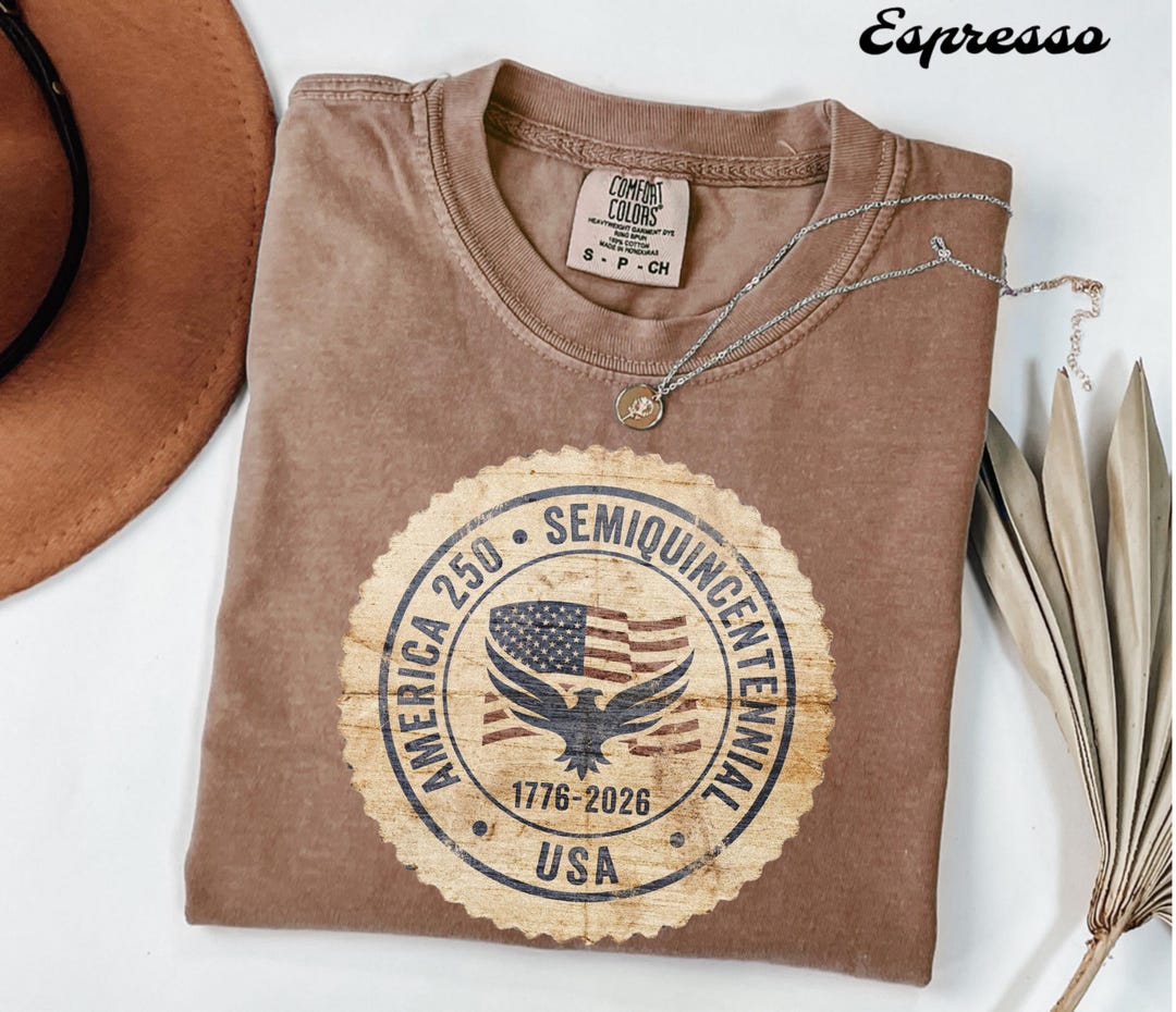 America 250 Semiquincentennial Emblem T-shirt | 1776-2026 Vintage Eagle ...