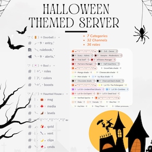 Spooky Aesthetic Discord Template | Ready-to-use Halloween Server Setup ...