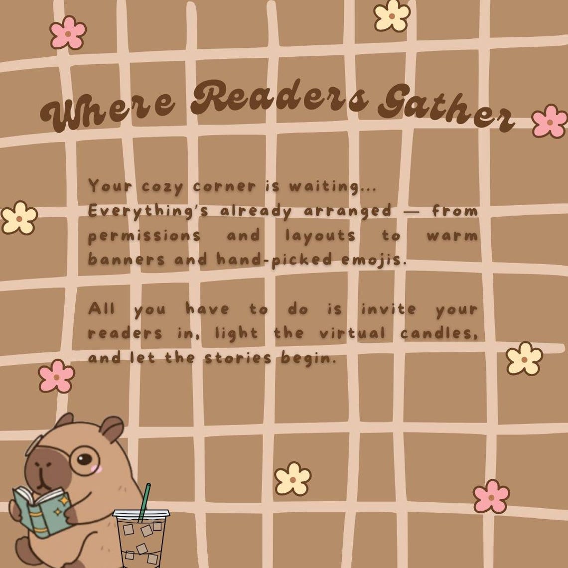 Book Club Cafe Discord Template | Cozy Server Setup for Readers ...