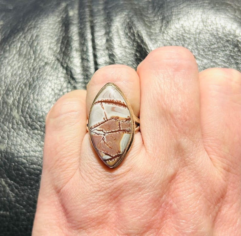Very Beautiful Mexican Jasper Ring Size 8, 925 Silver, One of a Kind - Etsy