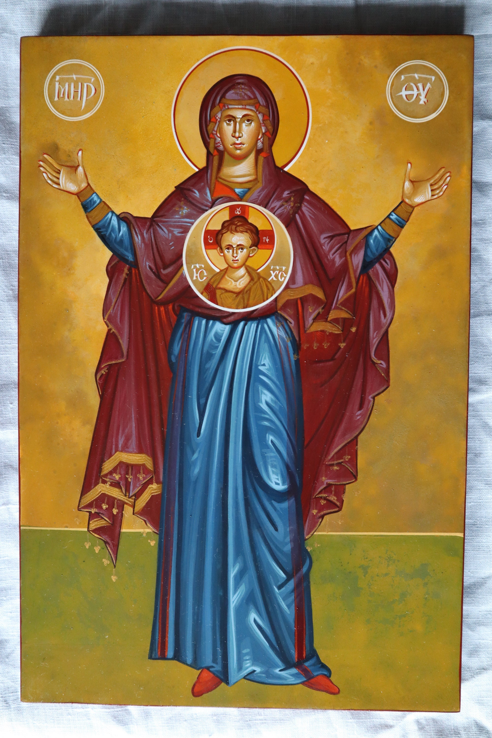 Theotokos Orans Icon - Etsy