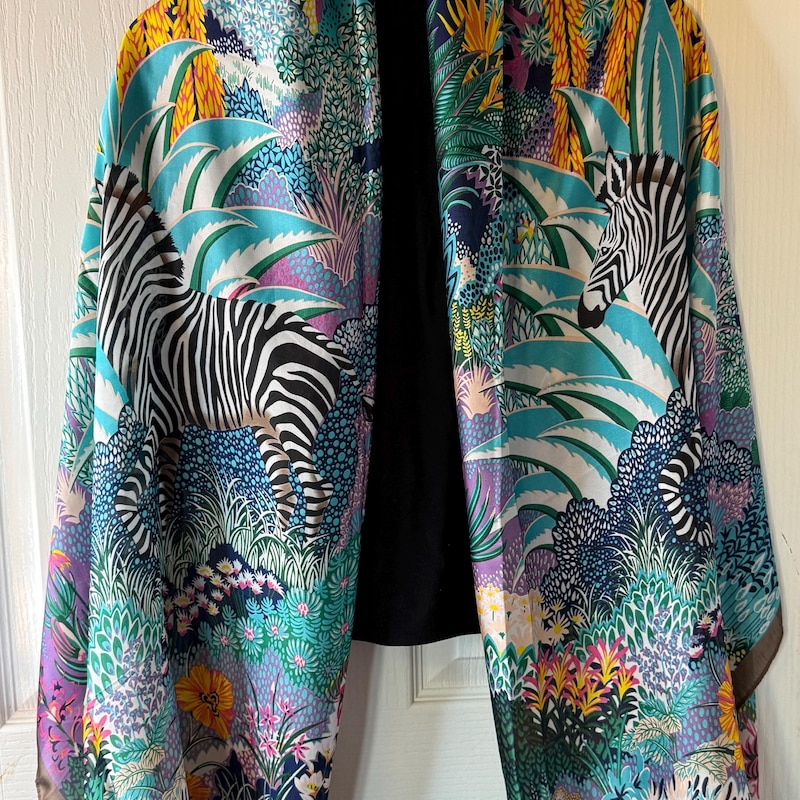 Orange Zebra Scarf - Etsy UK