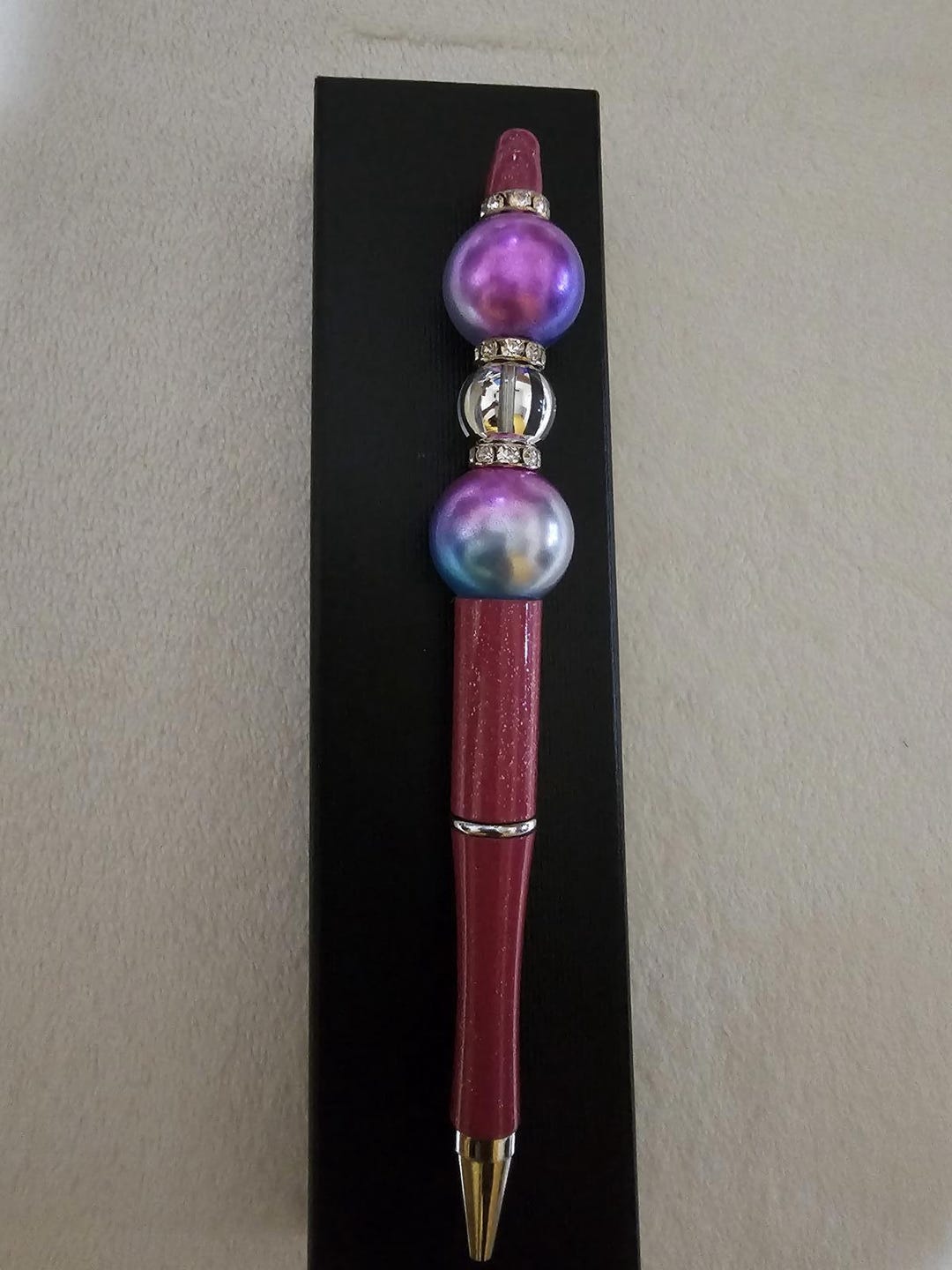 Pink Marble Ballpoint Pen - Etsy