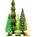 Large Glass Tree Set Green 5 Pcs - Etsy
