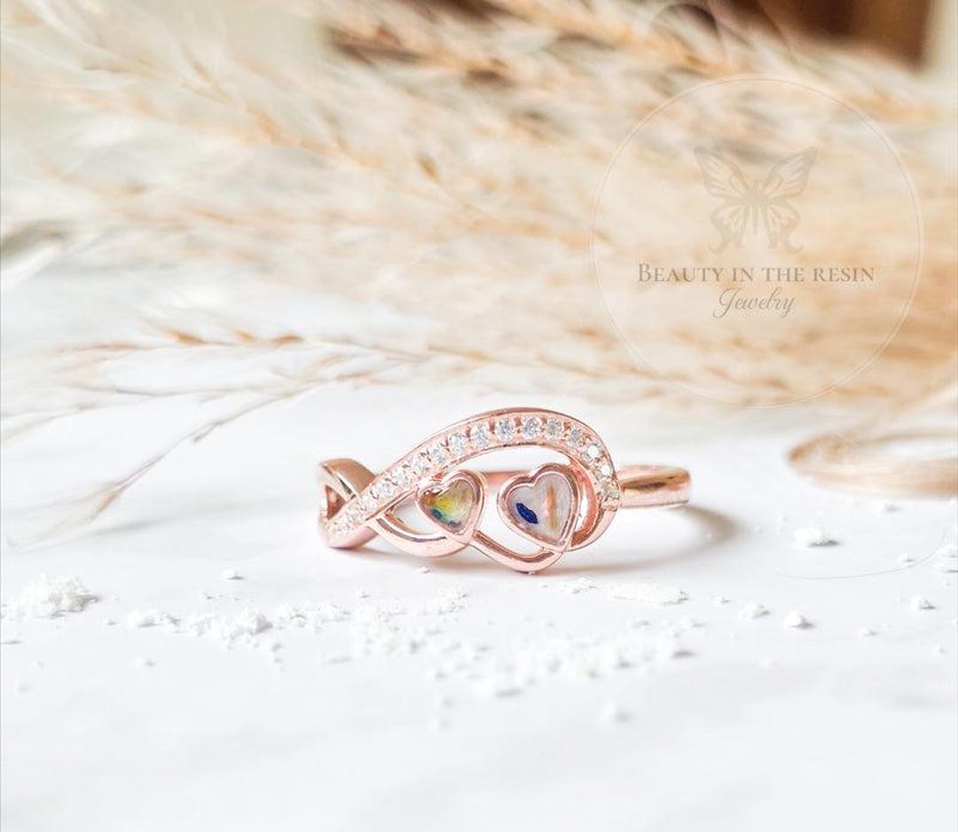 Two Heart Ring - Etsy