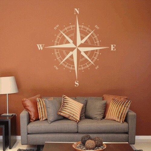 Nautical Compass Decal - Etsy