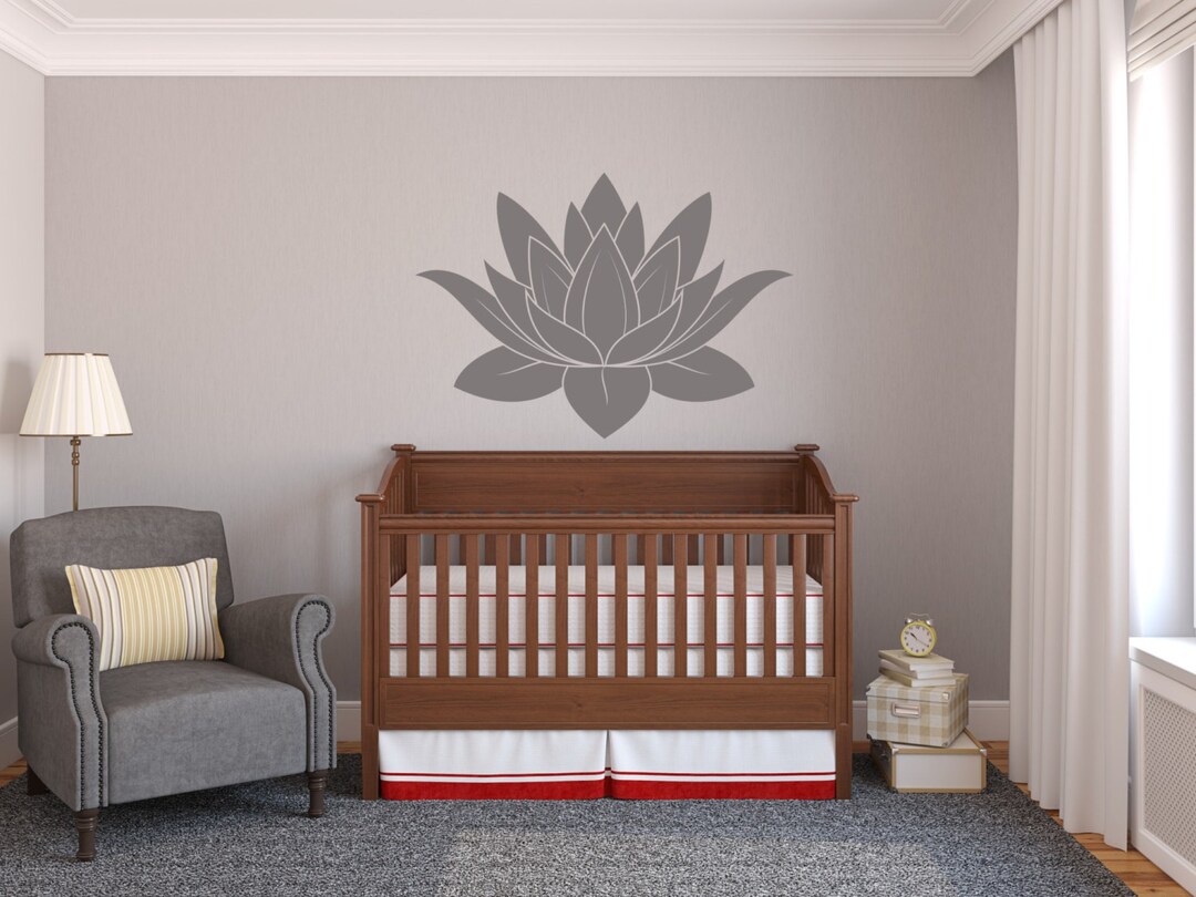 Lotus Flower Decal-lotus Flower Wall Sticker-lotus Spiritual Decals ...