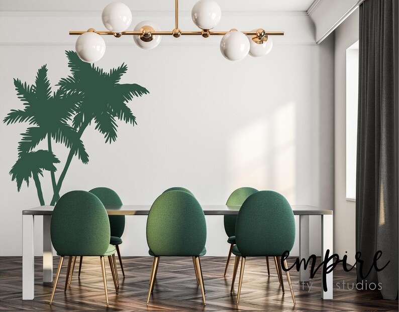 Palm Tree Decal-tropical Tree-tropical Beach Decal-beach Wall | Etsy