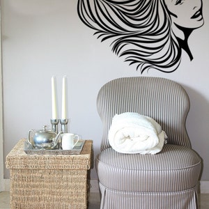 Woman Vinyl Wall Art Decal Sticker - Etsy