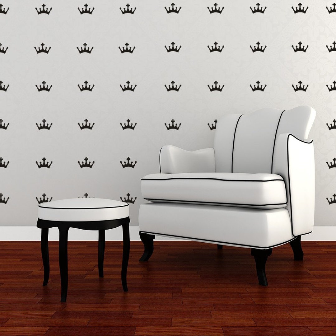Mini Crowns Decal-crown Decal-princess Crown Vinyl Decal-crown Wall ...