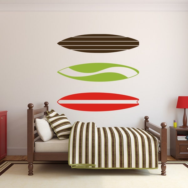 Surfboard Wall Decal - Etsy