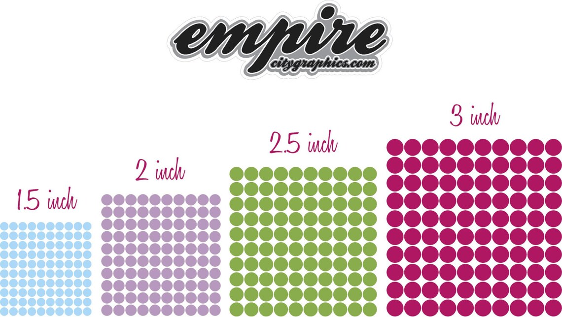 Mini Circle decals Mini Polka Dot Decals Bubbles wall | Etsy