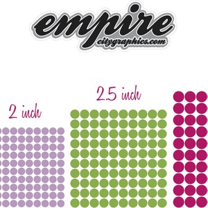 Mini Circle Decals, Mini Polka Dot Decals, Bubbles Wall Decals ...