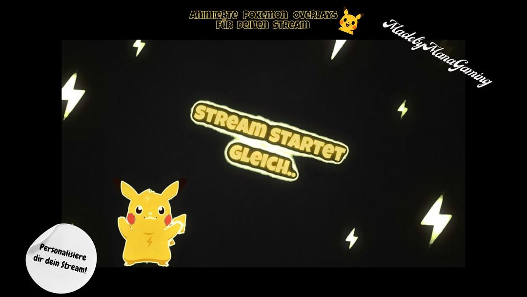 Pikachu Pokémon Yellow Kawaii / Cute Anime Style Lightning / Electric ...