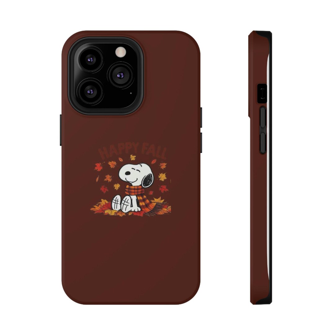 Snoopy 'happy Fall' Phone Case, Impact-resistant, Cute Cartoon ...