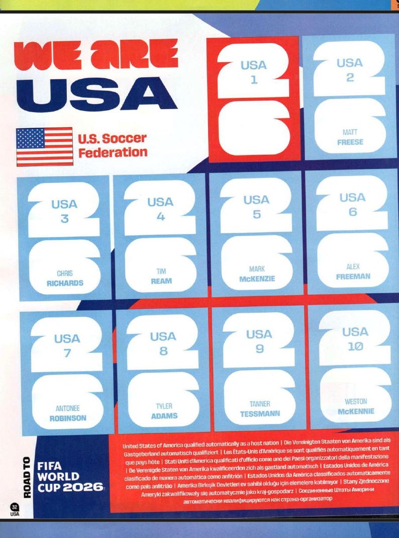 World Cup 2026 Sticker Album PDF, 980 Printable FIFA Stickers and Cards ...