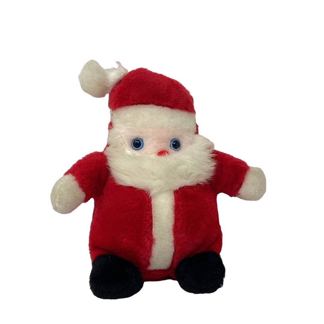 Vintage Bantam Plush Santa Claus Toy Rattle Sounds 10 - Etsy