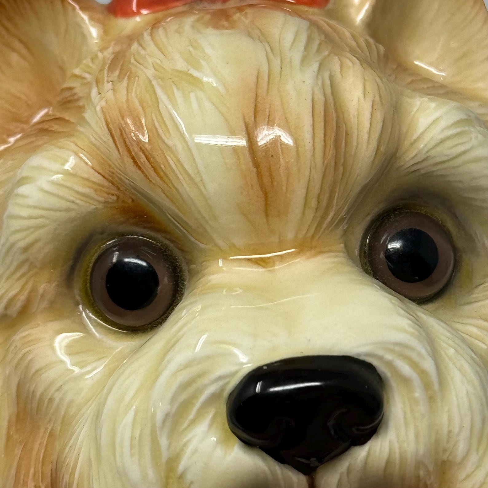 Vintage Norcrest Ceramic Yorkie Yorkshire Terrier Dog Figure 7” Made in ...