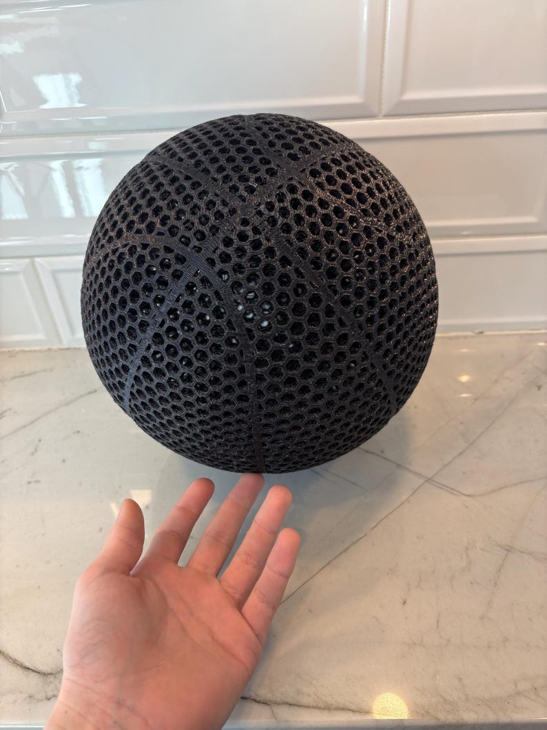 Airless Basketball Full Size | 3D Printed Basketball | No Air Needed ...