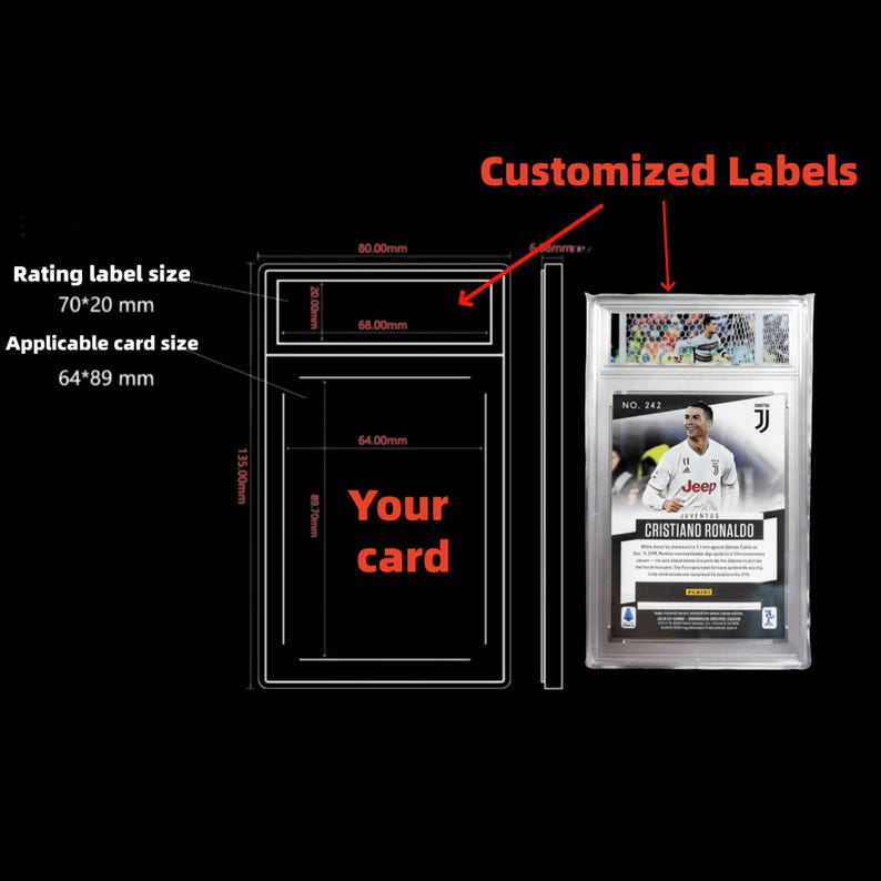 Custom Empty Card Slabs & Customizable Labels | Personalized Display ...