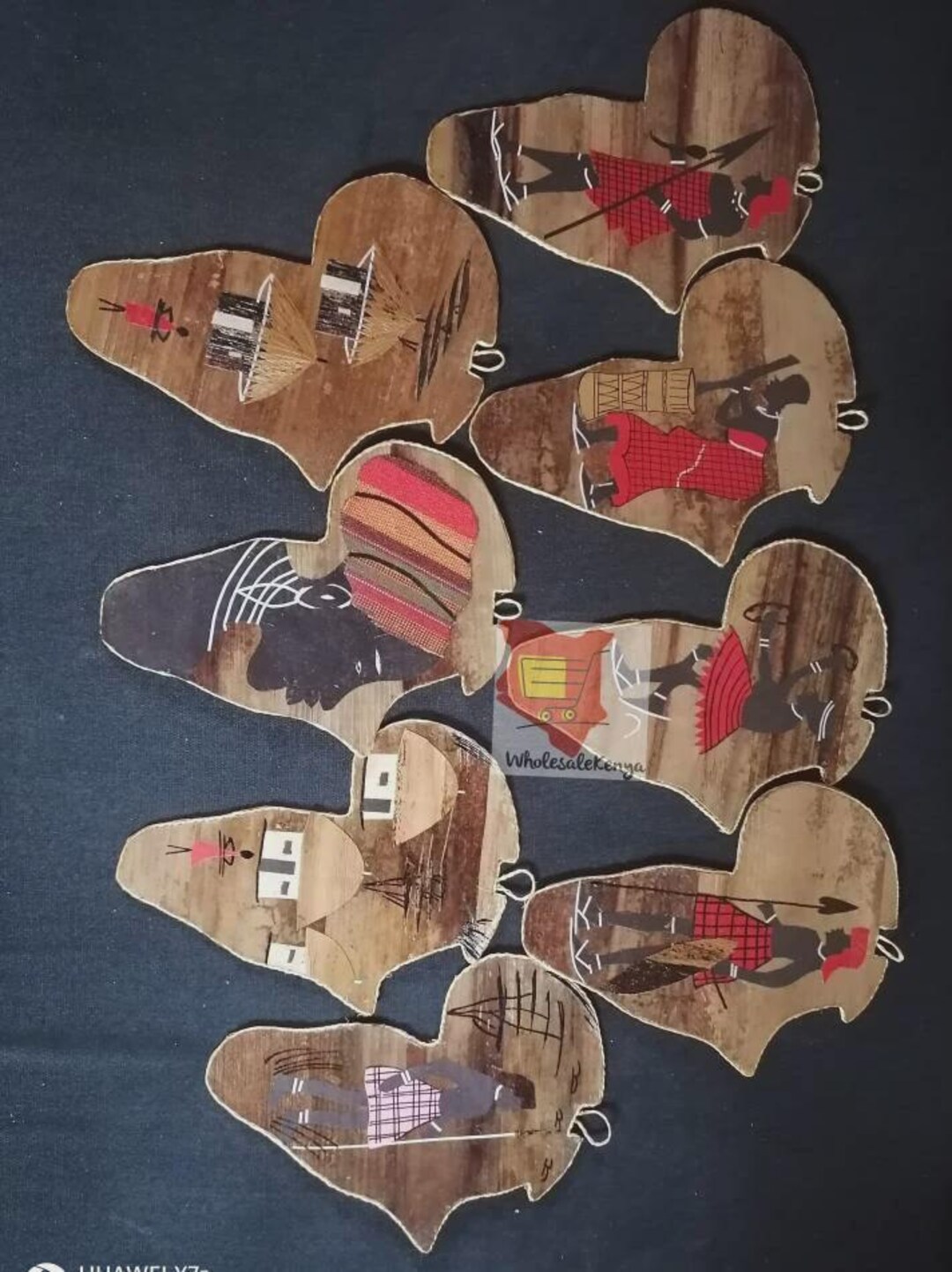 Handmade Africa Map Wooden Hanging Decor, Wholesale Tribal and Cultural ...