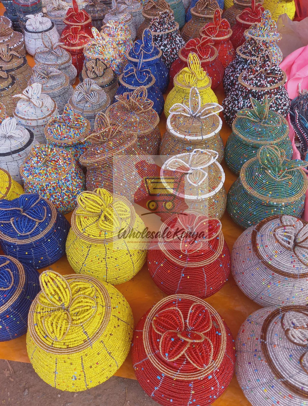 Handmade Maasai Beaded Jewelry Box, Wholesale Bulk Handcrafted ...