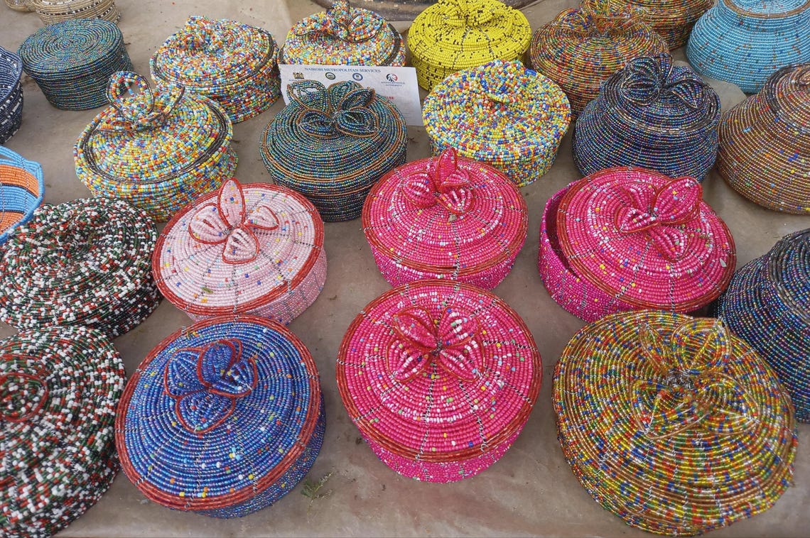 Handmade Maasai Beaded Jewelry Box, Wholesale Decorative Coin Box - Etsy