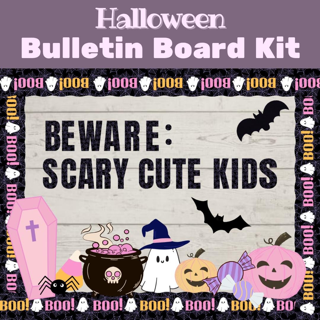 Halloween Bulletin Board Kit | Classroom Decor | October Bulletin Board ...