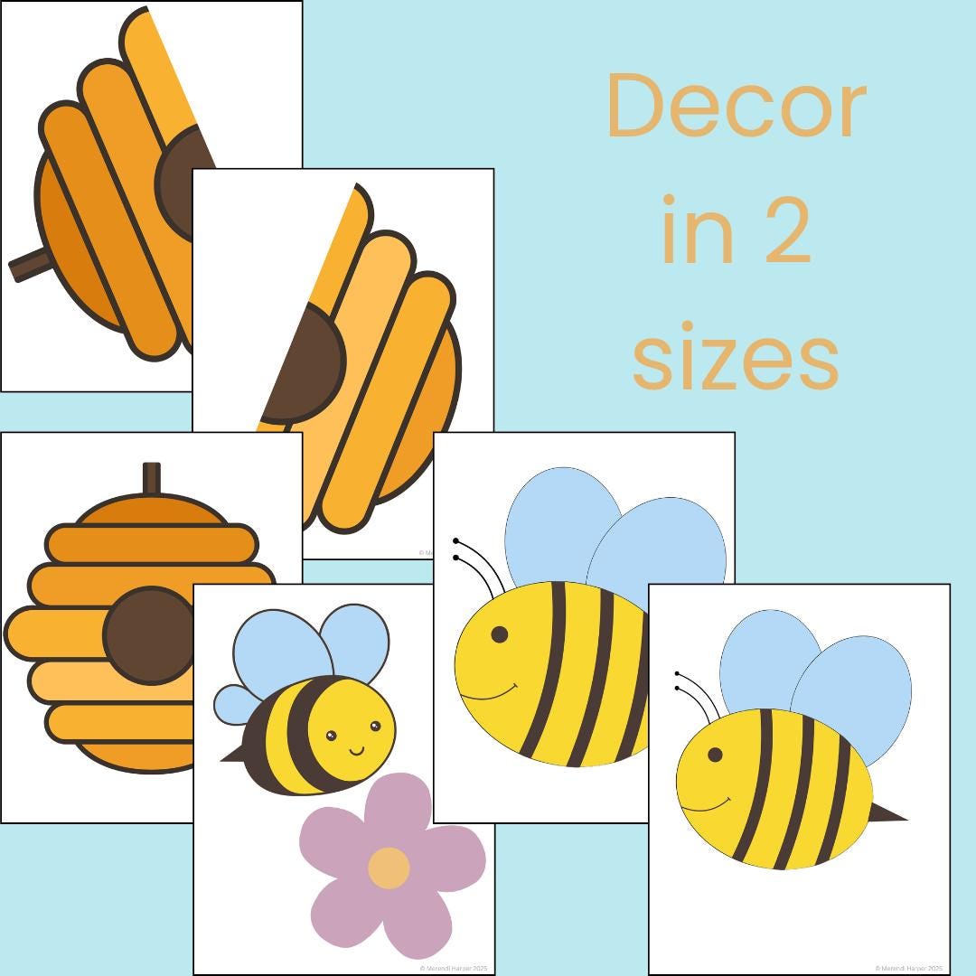 Bee Theme Bulletin Board Kit | Classroom Decor (digital Download) - Etsy