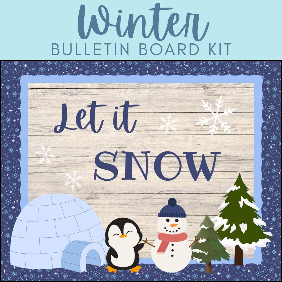 Winter Bulletin Board Kit | Classroom Decor (digital Download) - Etsy
