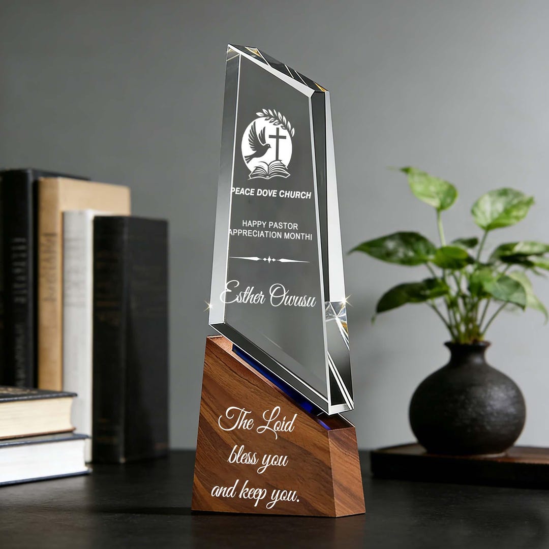 Personalized Pastor Award Trophy – Pastor Appreciation Gift, Pastor ...
