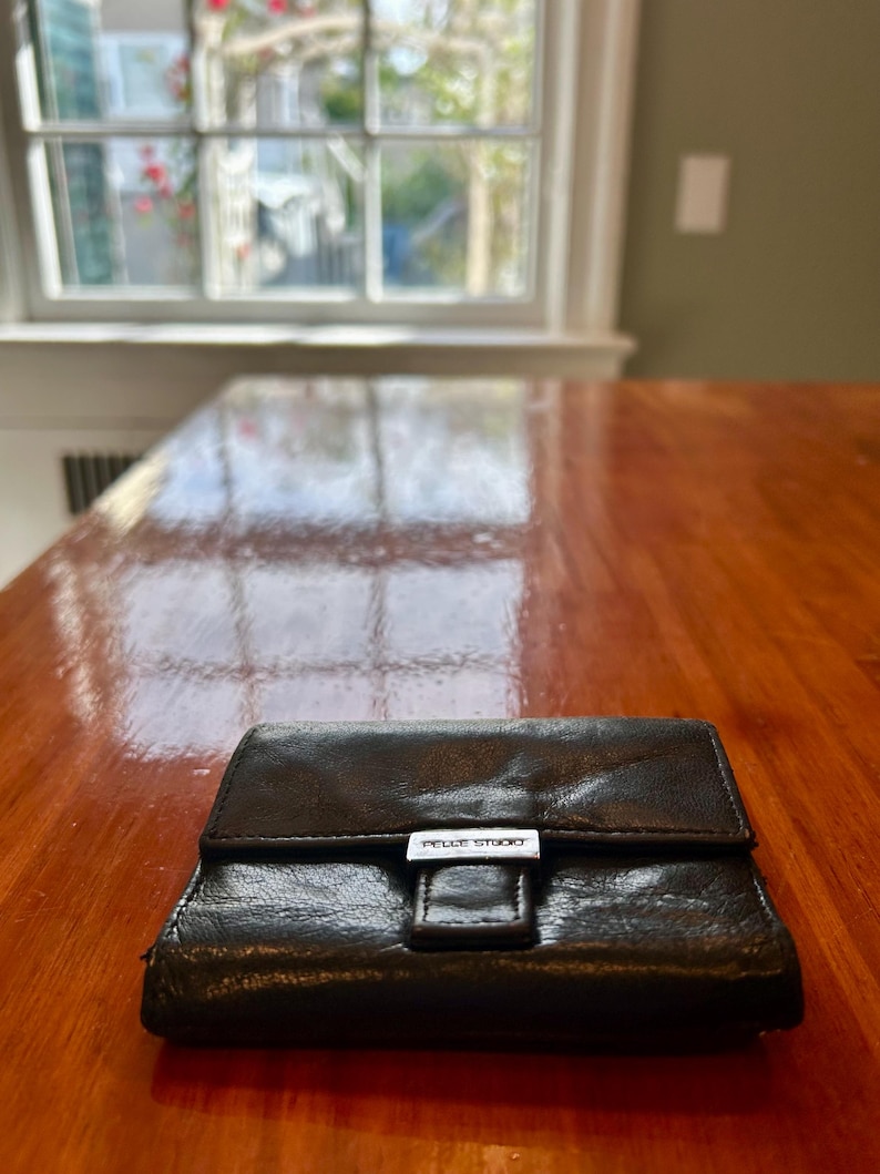 Pelle Italian Black Butter Leather Wallet - Etsy