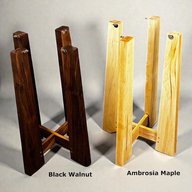 Solid Hardwood End Table Base | Sturdy Heirloom Table Legs | DIY Table ...
