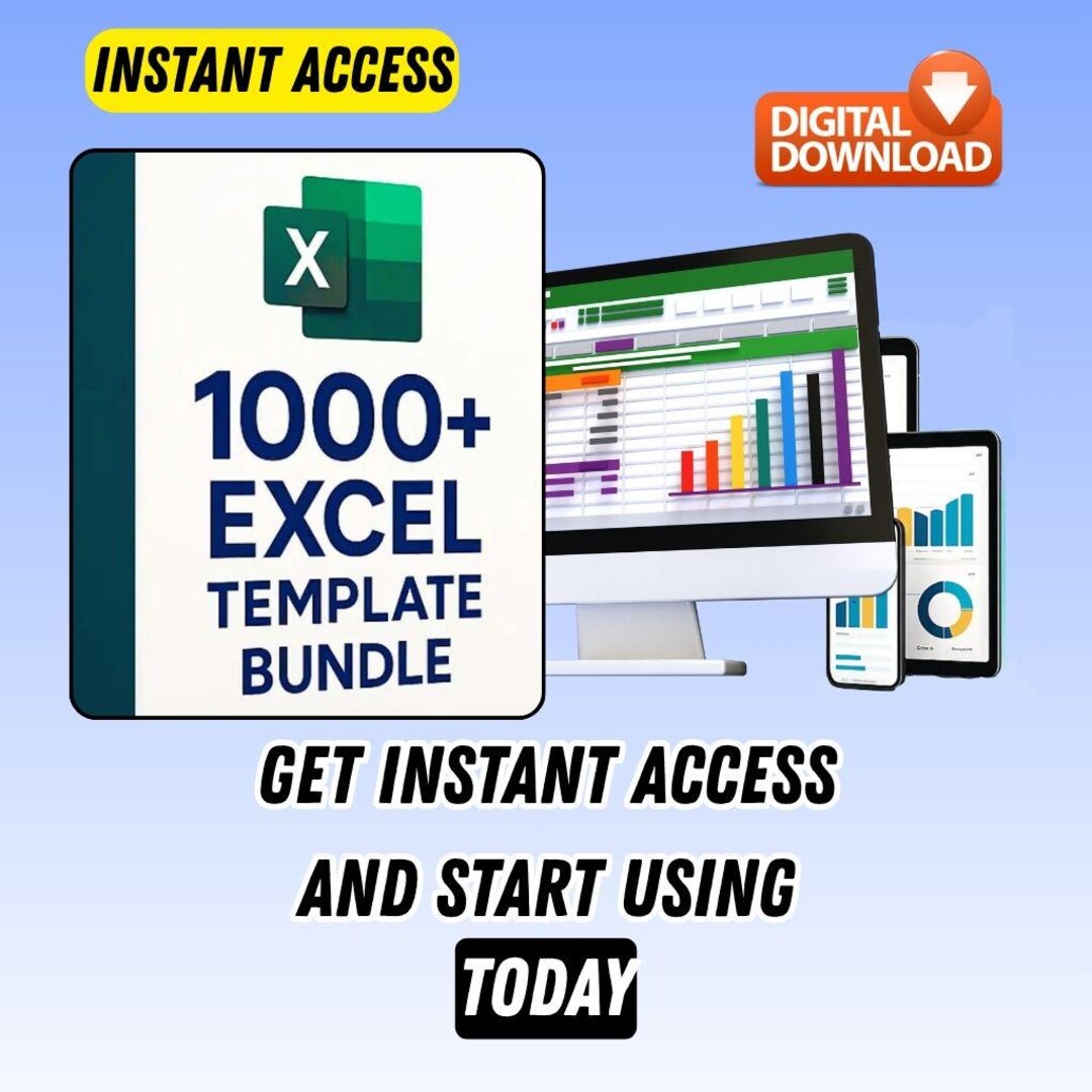 Ultimate Excel Spreadsheet Bundle | 1000+ Business, Finance ...