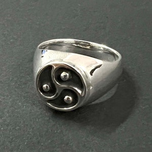 Silver Bdsm Triskelion Signet Ring for Men - Bdsm Jewelry, Submissive ...