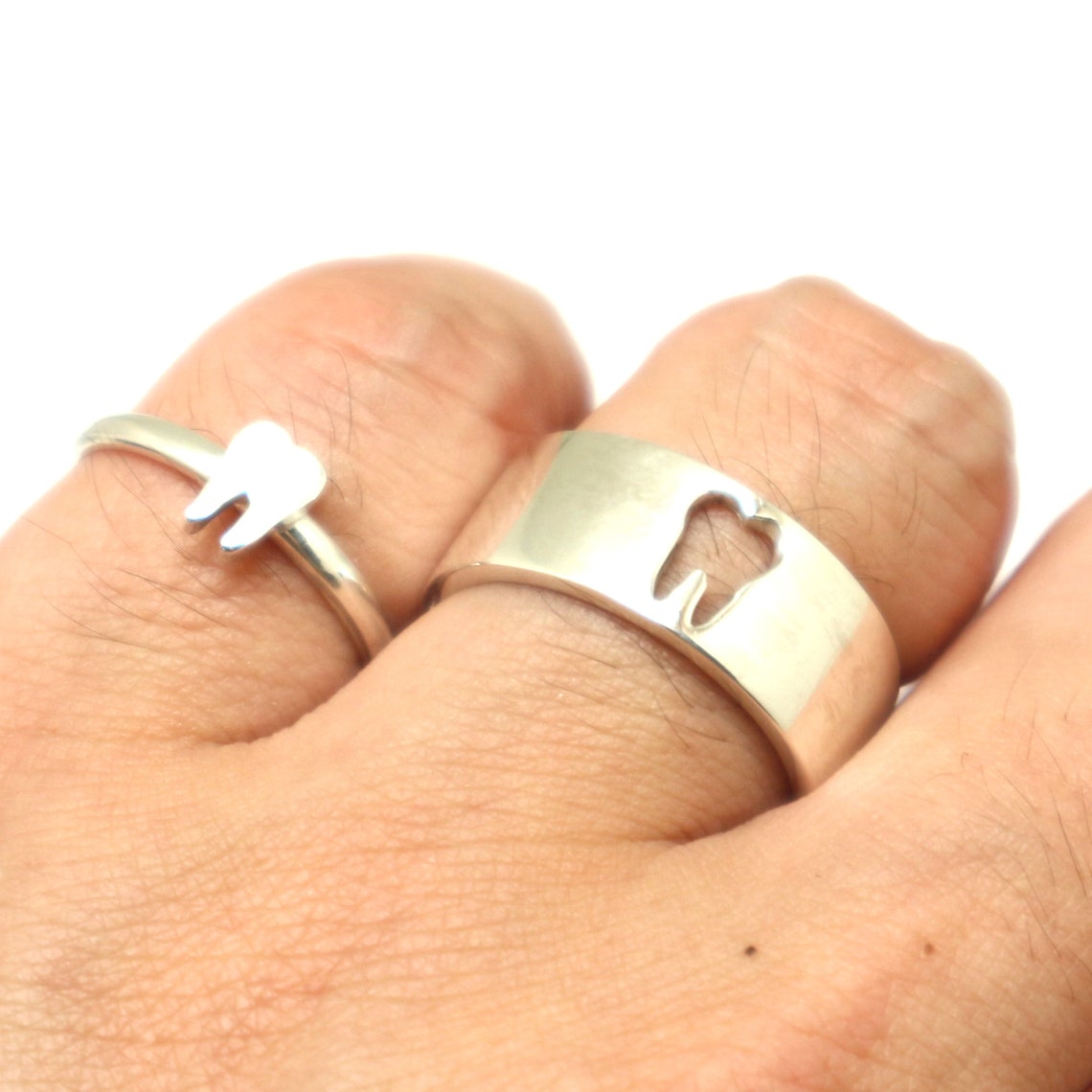 Dentist Teeth Promise Ring for Couples Tooth Jewelry | Etsy
