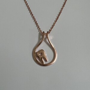 Silver Teeth Ring Holder Necklace - Tooth Jewelry Wedding and ...